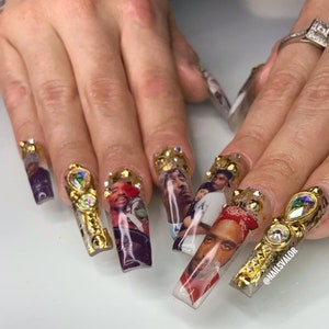 Tupac Nail Decals Waterslide Decals Nail Art Nail Stickers - Etsy