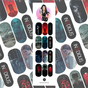 Insidious Nail Decals Waterslide Decals Nail Art Nail Stickers - Etsy ...