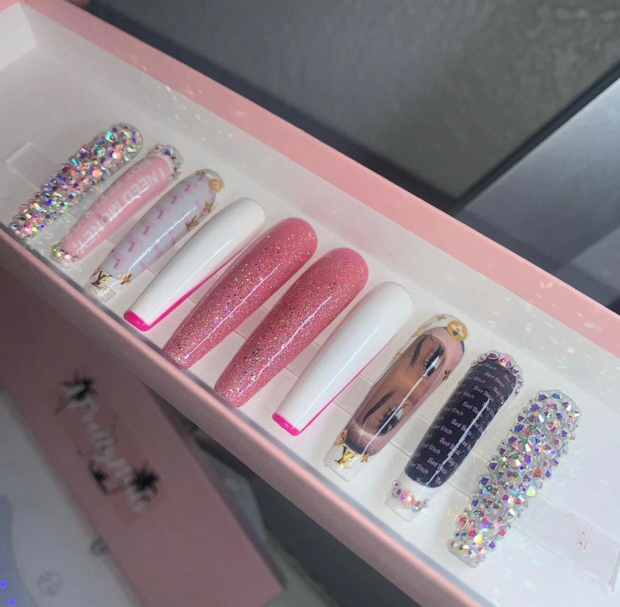 Baddie Nail Decals Waterslide Decals Nail Art Nail - Etsy