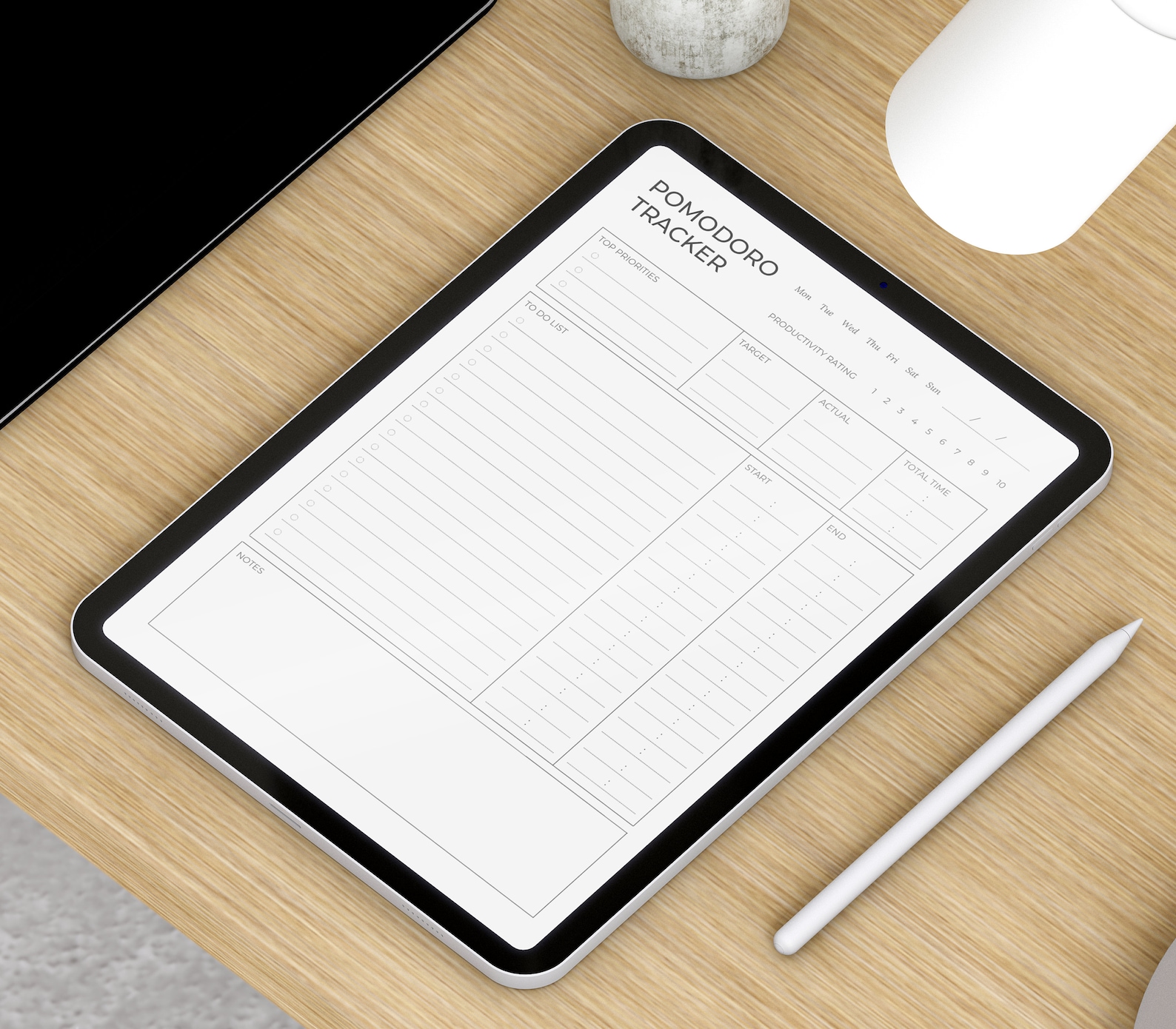 Pomodoro Tracker, Pomodoro Planner, Time Management, Productivity ...