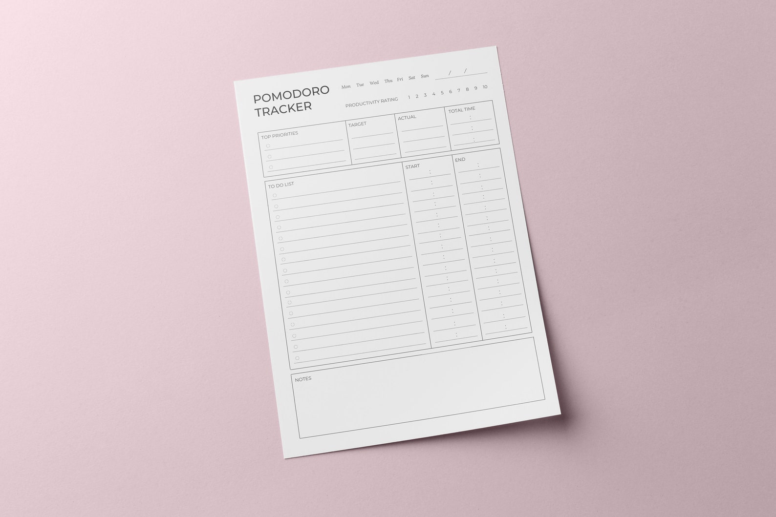 Pomodoro Tracker, Pomodoro Planner, Time Management, Productivity ...