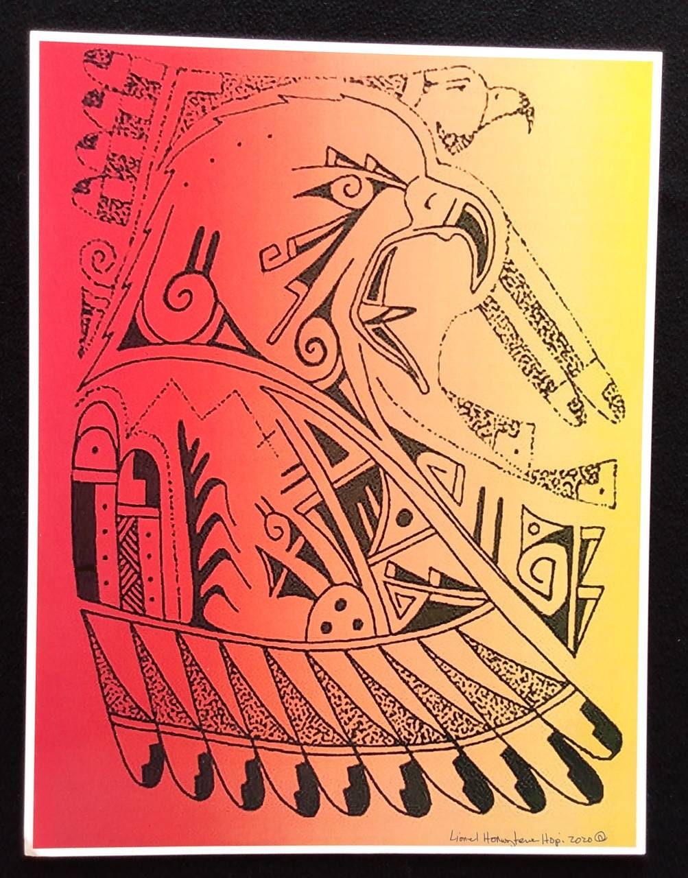 Prints Available Hopi Kwahu eagle With Hopi Designs 8 - Etsy