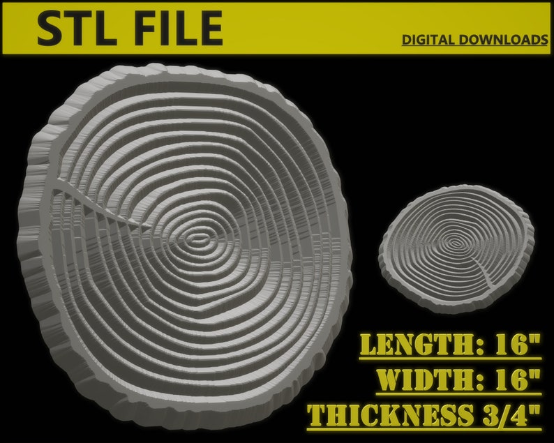 3D STL File for CNC Router, Wood Pattern STL File for Cnc Routing ...