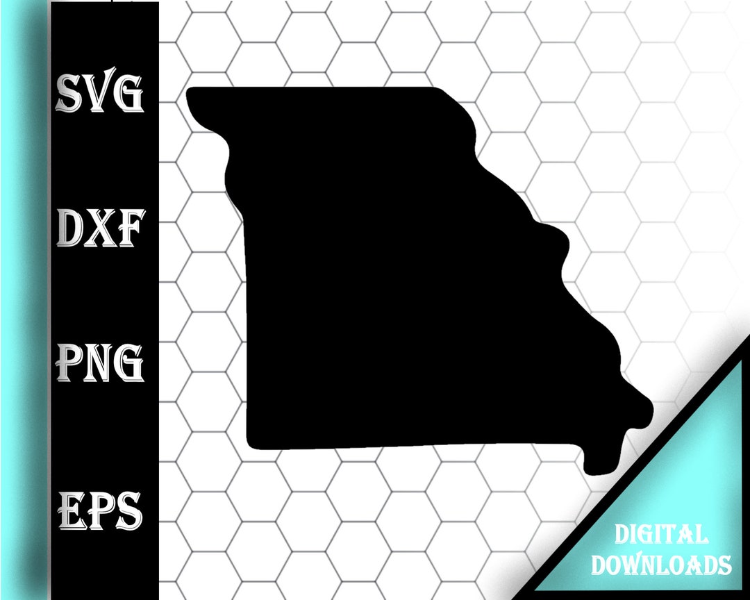 Missouri SVG Silhouette Shape Svg Dxf Pdf Eps Crv Vector Graphic Design ...