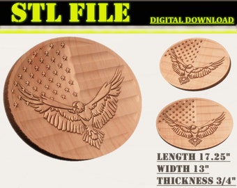 American Eagle Stl File - Etsy