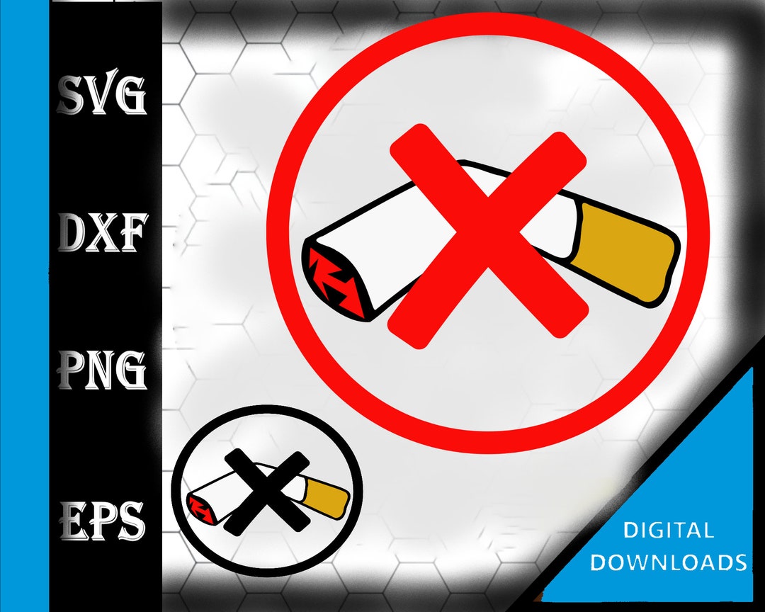 No Smoking SVG, Cigarette Smoking Health Svg Dxf Pdf Eps Crv Vector ...