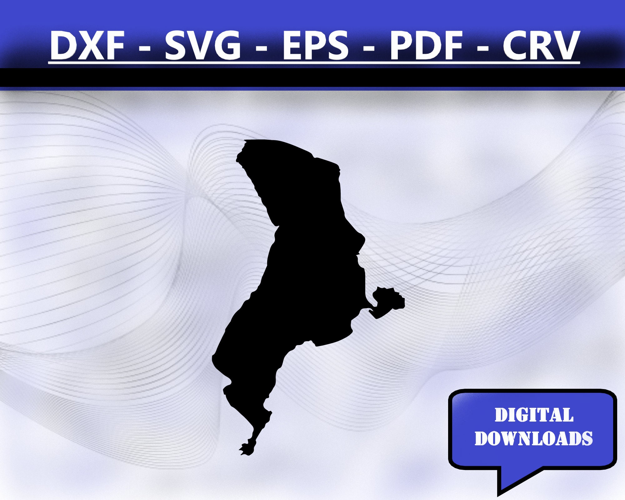 Utah Lake Utah Map Svg Dxf Pdf Eps Crv Vector Graphic Design, Laser ...