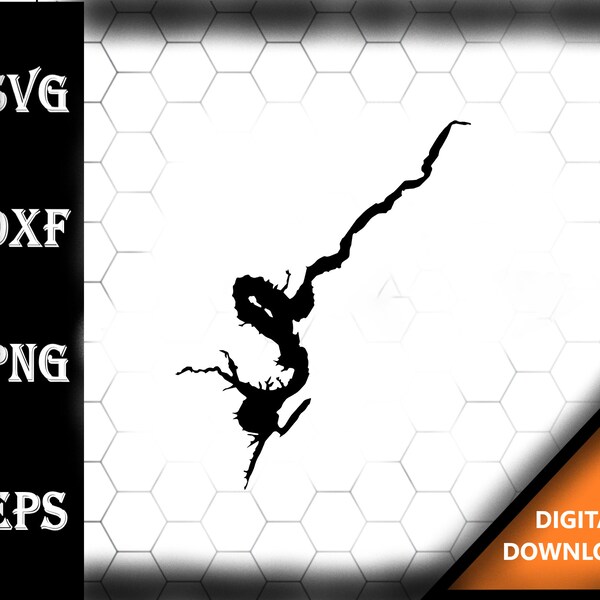 Lake Moomaw Map - Etsy