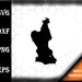 Gardner Lake Connecticut Map Silhouette Shape Svg Dxf Pdf Eps Crv ...