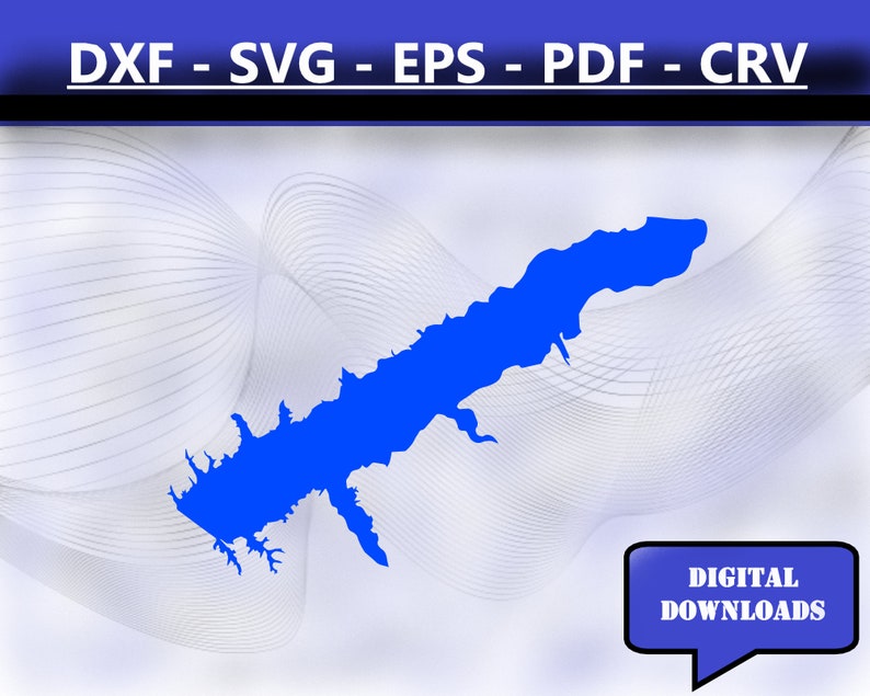 Sardis Lake Mississippi Map Silhouette Shape Svg Dxf Pdf Eps Crv Vector ...