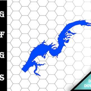Geist Reservoir Indiana Map Svg Dxf Pdf Eps Crv Vector Graphic Design ...