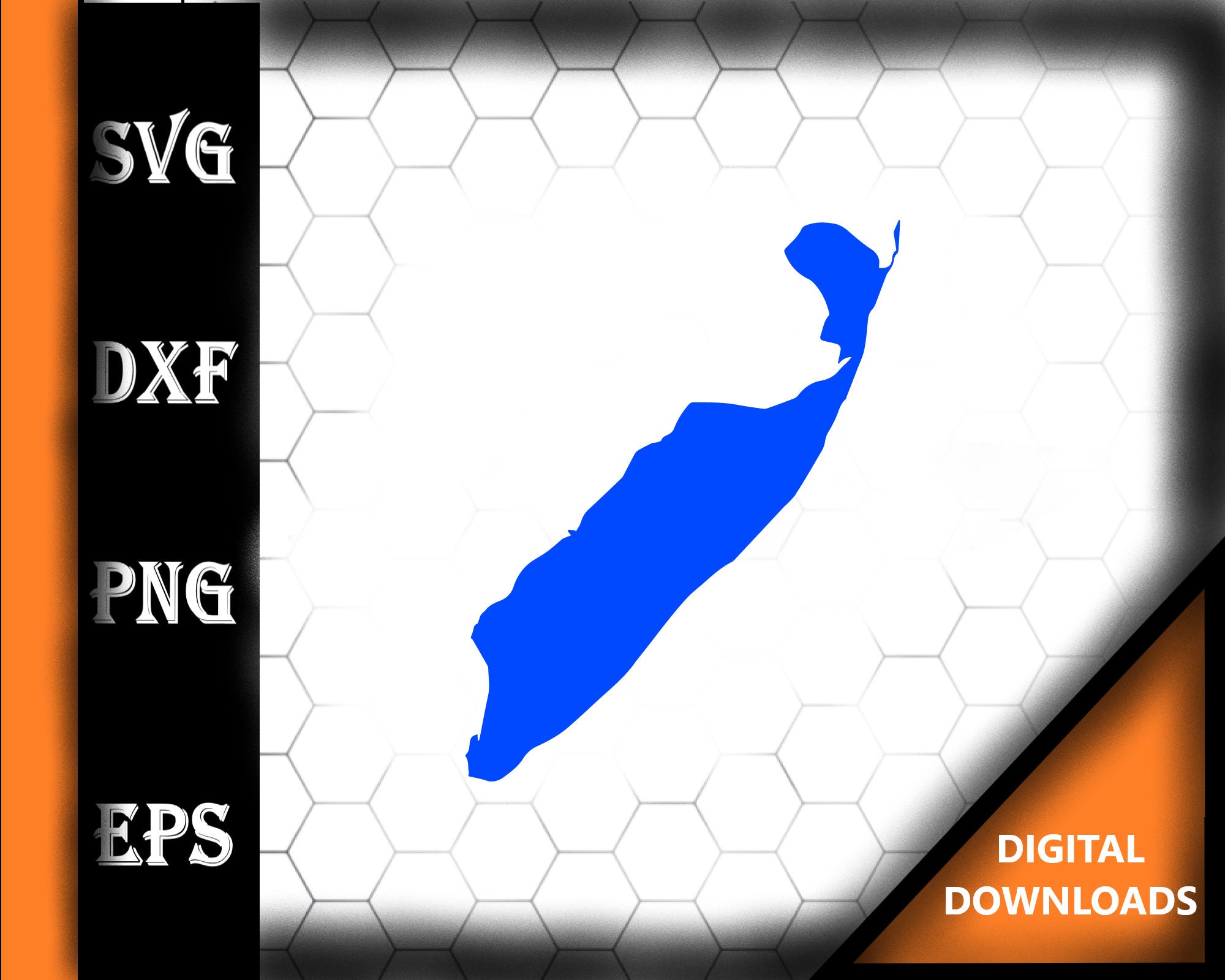 Fish Lake Utah Map Silhouette Shape Svg Dxf Pdf Eps Crv Vector Graphic ...