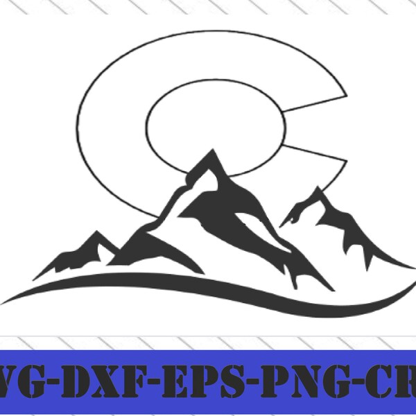 Colorado Logo With Mountains Svg - Etsy