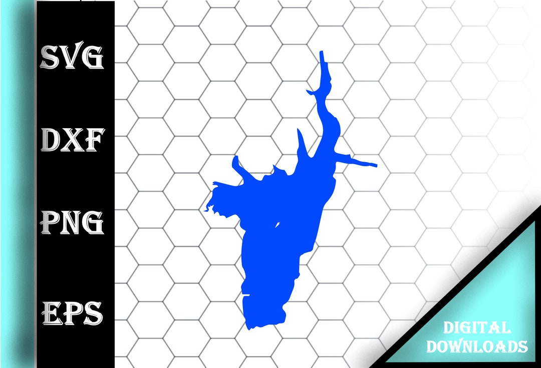 Scofield Reservoir Utah Map Svg Dxf Pdf Eps Crv Vector Graphic Design ...