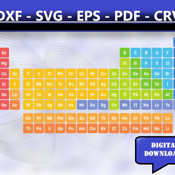 Periodic Table Laser Svg - Etsy