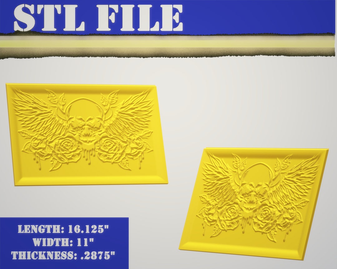 3D STL File for CNC Router, Skull STL File for Cnc Routing, Rendering ...