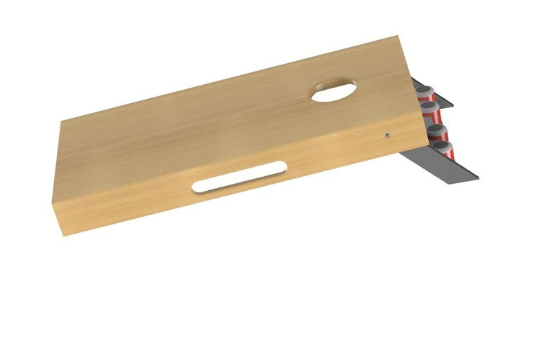 Cornhole Boards Dxf File, Svg File for a Small Stepping Stool, Cnc ...