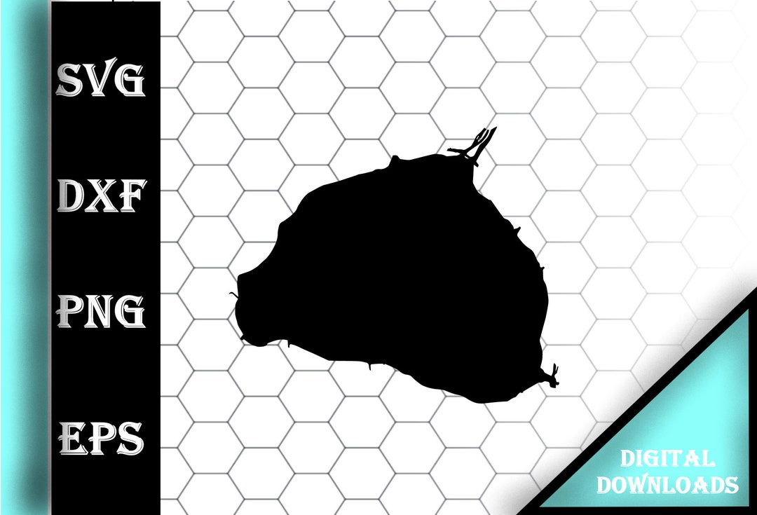 Lake Palourde Louisiana Map Silhouette Shape Svg Dxf Pdf Eps Crv Vector ...