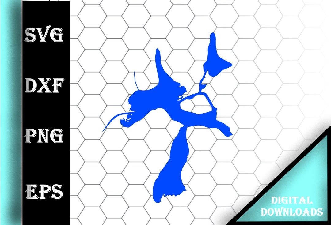 Avoca Lake New South Wales Australia Map Silhouette Shape Svg Dxf Pdf ...