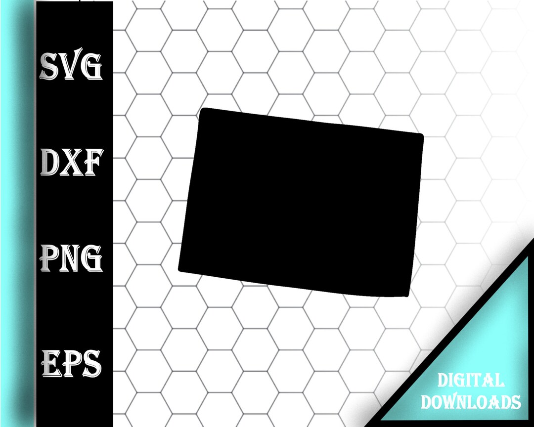 Colorado Silhouette Shape Svg Dxf Pdf Eps Crv Vector Graphic Design ...