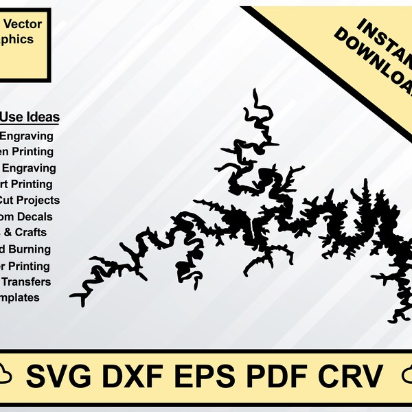 Laser Cut Map of Table Rock Lake - Etsy