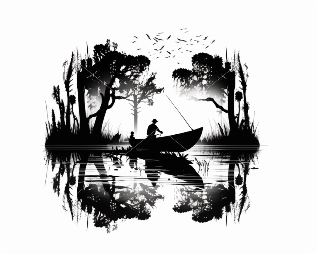 Boating Silhouette Digital Download Png, DXF, SVG, PDF - Etsy