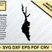 Lake Cascade Idaho Map Svg Dxf Pdf Eps Crv Vector Graphic Design, Laser ...