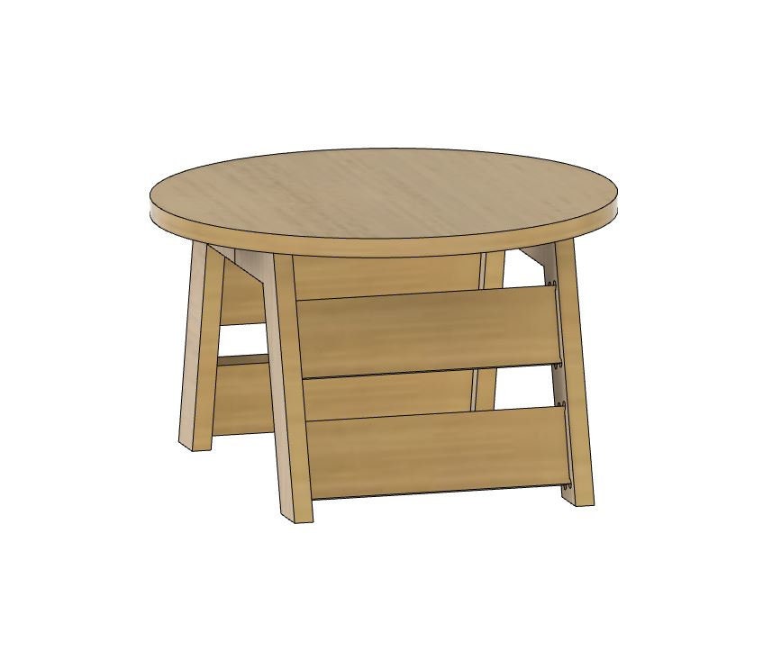 Stool Dxf File, Svg File for a Small Stepping Stool, Cnc Engraving File ...