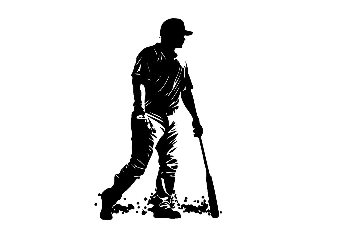 Baseball Player Svg Png Dxf Pdf Baseball Image for Cut - Etsy