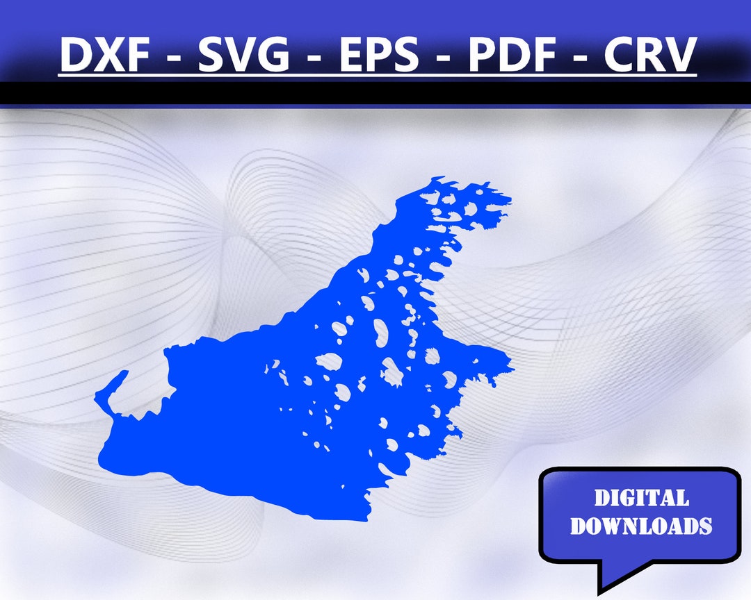 Lake Mackay North Australia Map Svg Dxf Pdf Eps Crv Vector Graphic ...