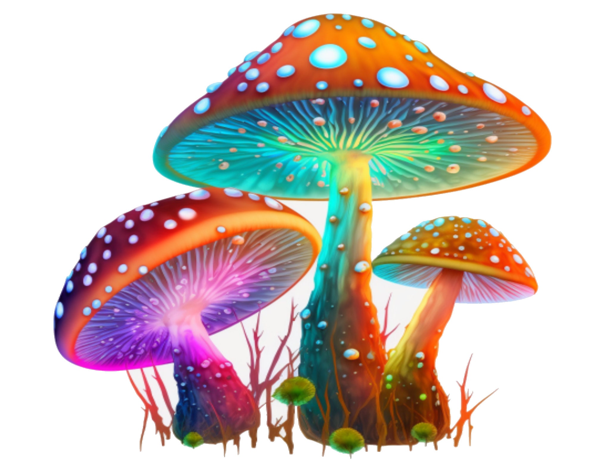 Colorful Mushrooms