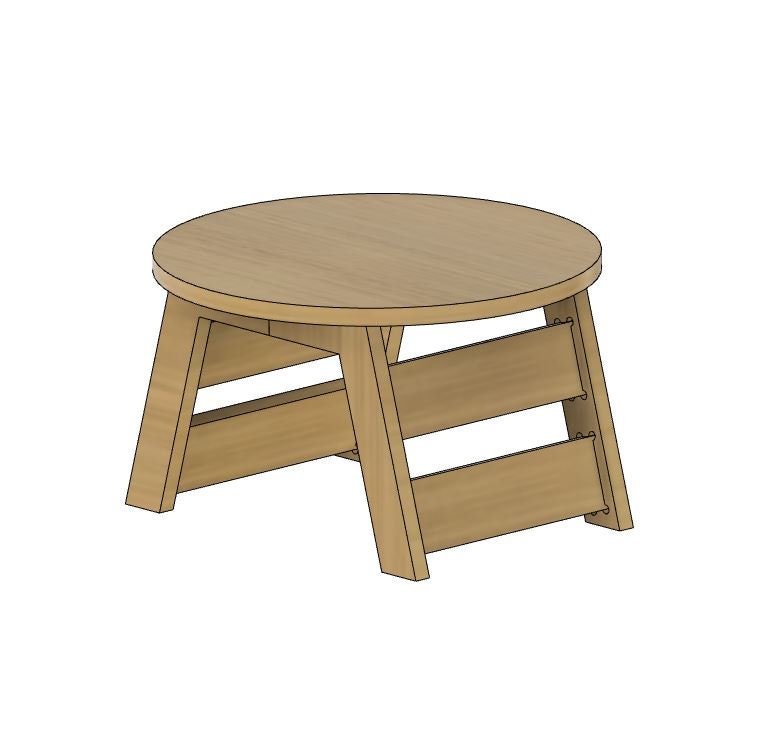 Stool Dxf File, Svg File for a Small Stepping Stool, Cnc Engraving File ...