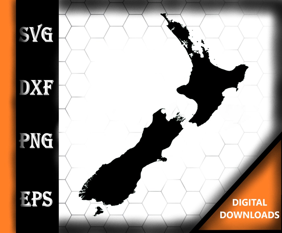 New Zealand SVG, Dxf, Eps, Crv, Pdf, Png Digital Download for New ...