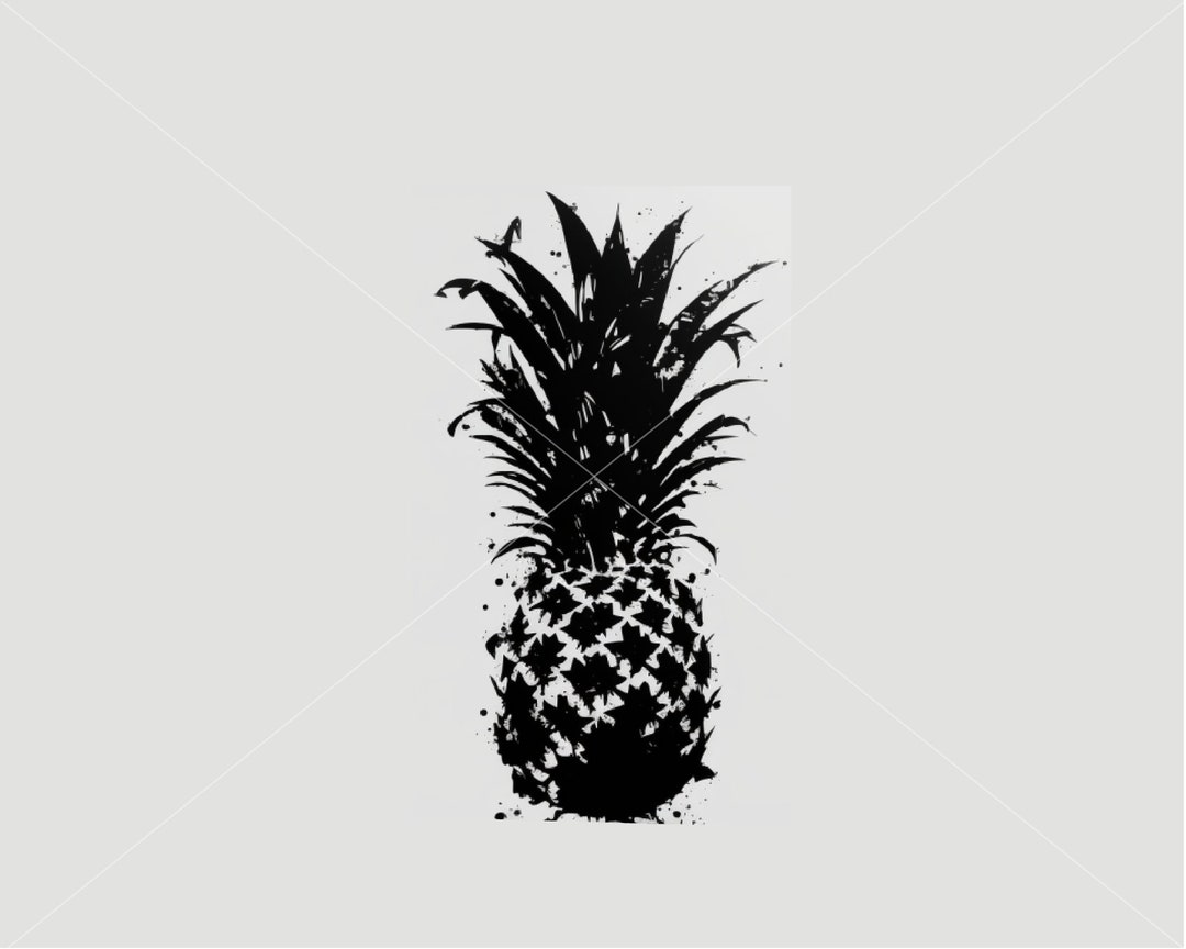 Pineapple Silhouette Digital Download - Png, DXF, SVG, PDF - Etsy