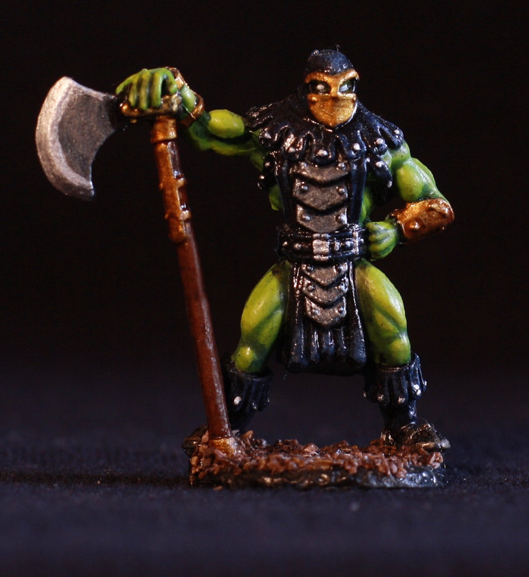 Dnd/ttrpg/pathfinder Painted Orc Logar the Executioner or Half Orc ...
