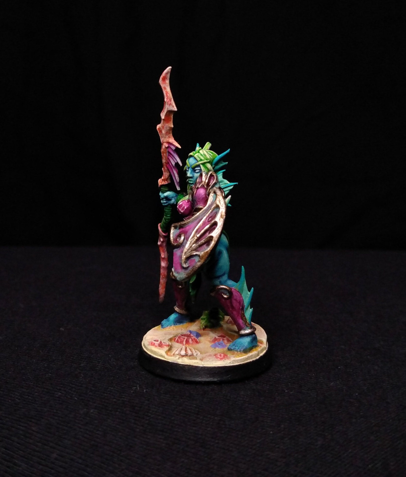 Painted Sea Elf, Triton or Merfolk for Dnd and Tabletop Rpg's - Etsy
