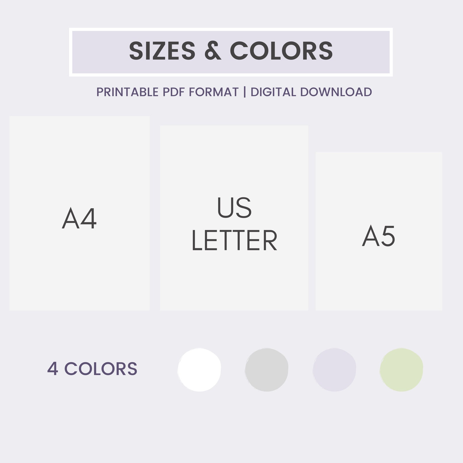 Minimalist Yearly Overview Printable Year at a Glance Planner - Etsy