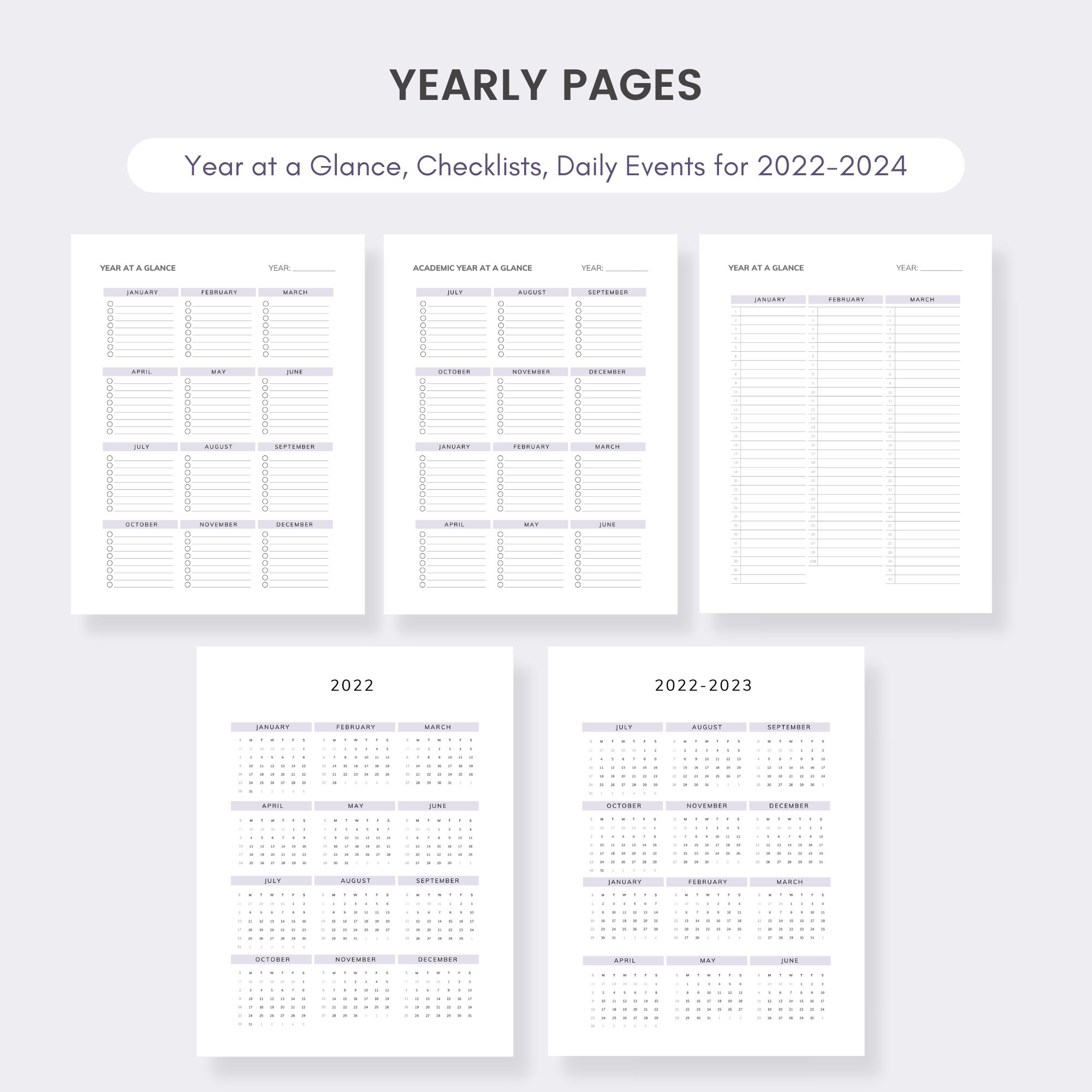 2022-2024 Life & Personal Finance Planner Printable Bundle, Budget ...