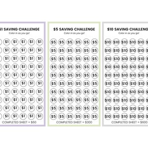 Minimalist Cash Envelope Savings Challenges Bundle | Cash Stuffing ...