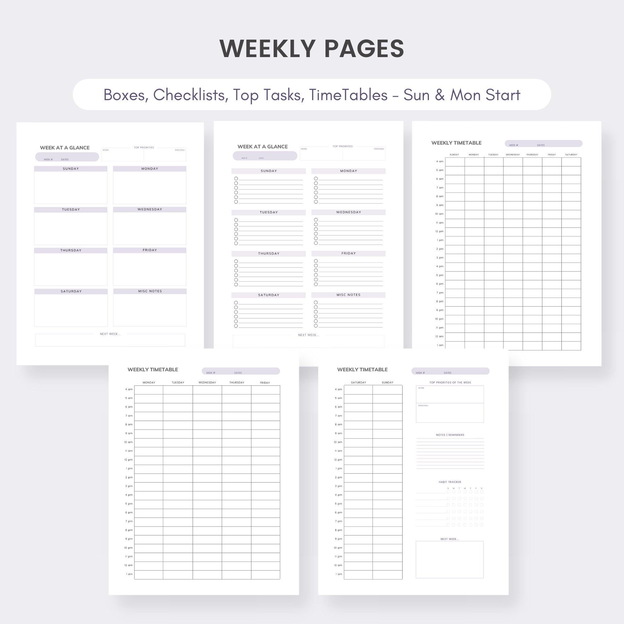 2022-2024 Life & Personal Finance Planner Printable Bundle, Budget ...