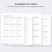 Minimalist Yearly Overview Printable, Year at a Glance Planner ...