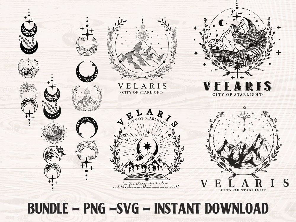 Velaris City of Starlight ACOTAR Svg Bundle, to the Stars City of ...