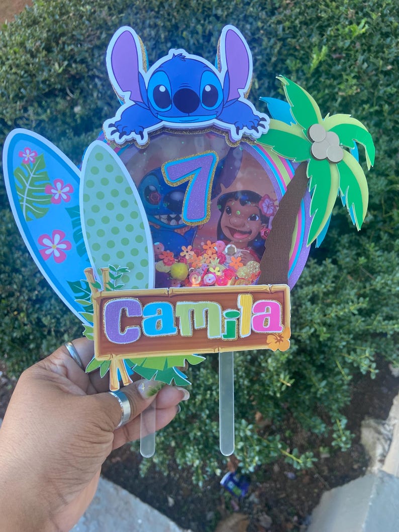 Stitch Cake Topper Lilo & Stitch Cake Topper Lilo and Stitch Party - Etsy