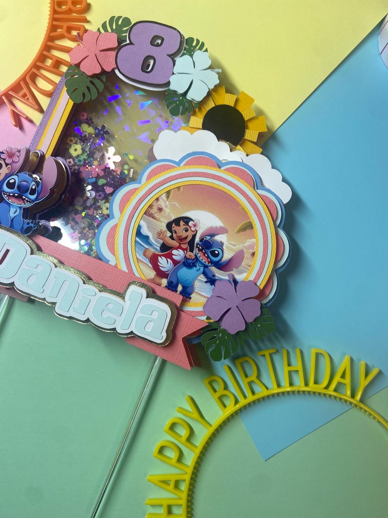 Custom Cake Topper: Shaker Birthday Party Decoration - Etsy