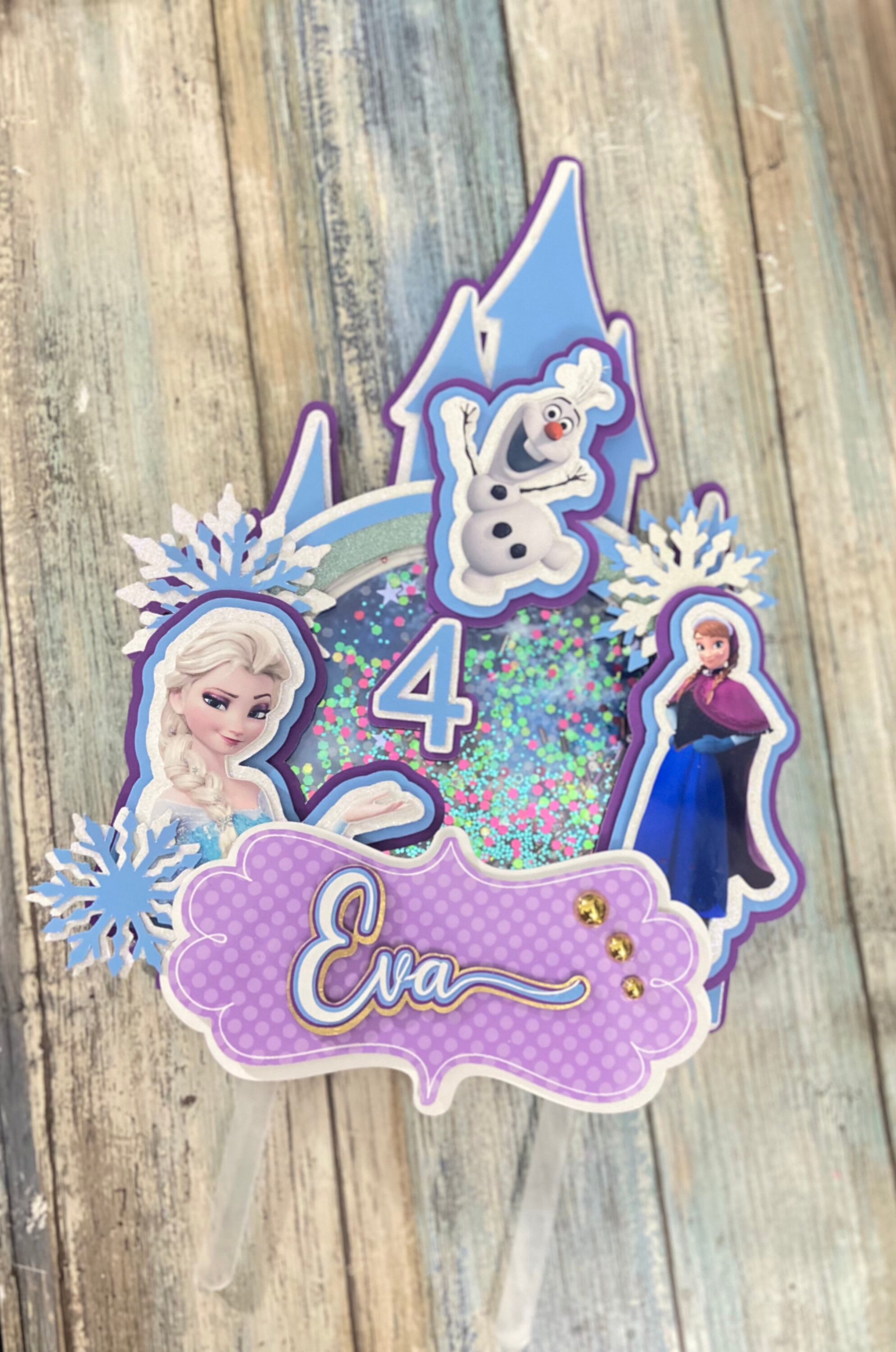 Customized Shaker Cake Topper| Cake Topper for Birthdays | Cake Topper ...