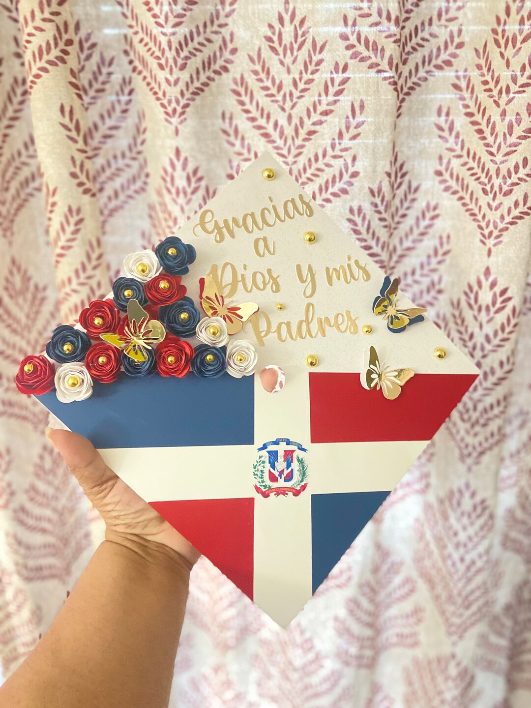 Customized Dominican Republic Graduation Cap Country Flag - Etsy