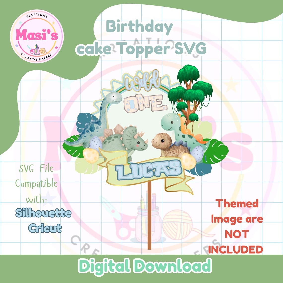Birthday Shaker Cake Topper SVG Template: DIY Party Decor (digital ...