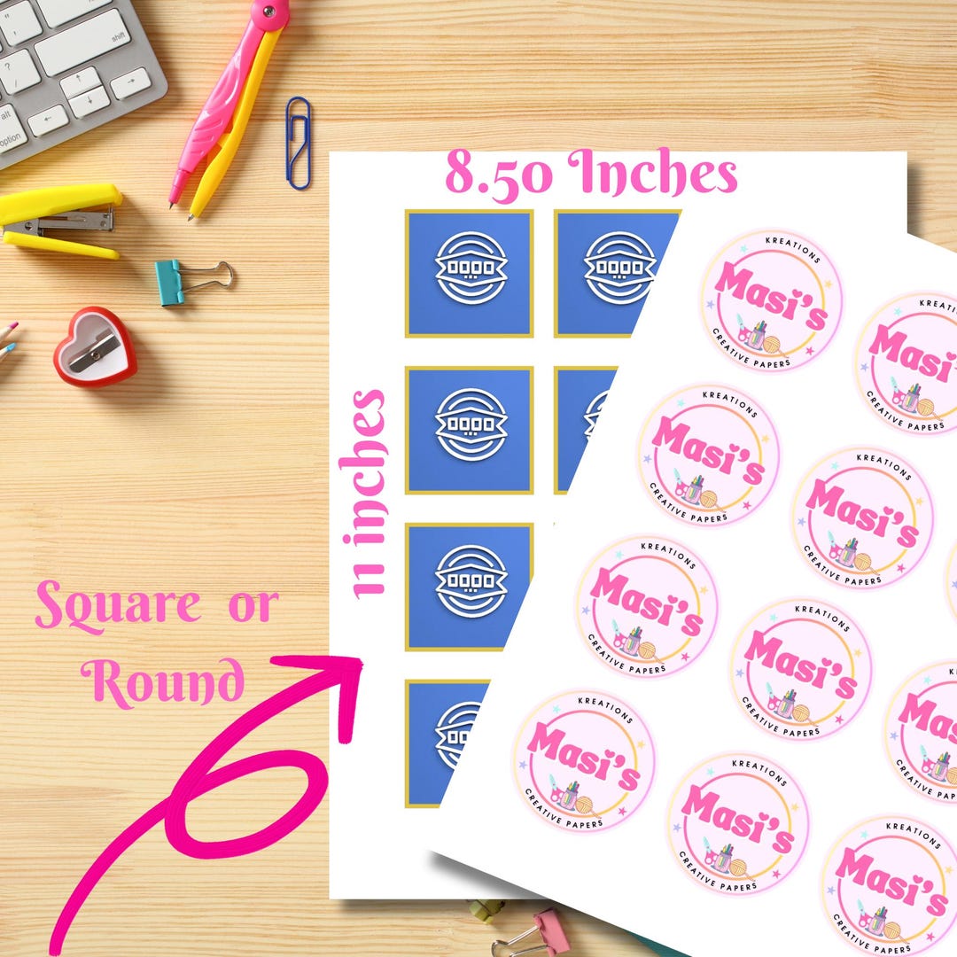Custom Logo Sticker Sheet (8.5x11): Weatherproof Matte or Glossy - Etsy