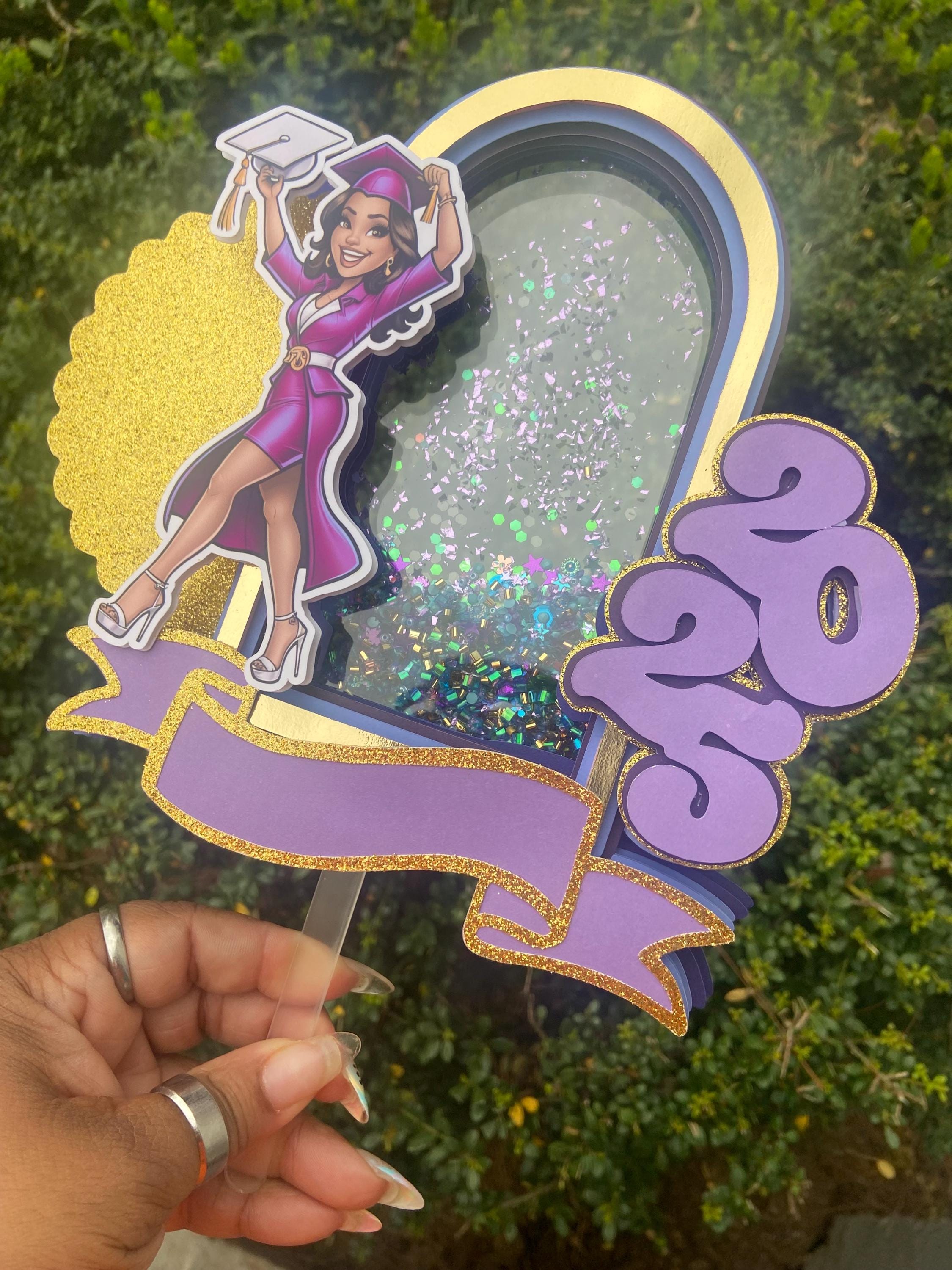 2026 Custom Graduation Shaker Cake Topper - Etsy