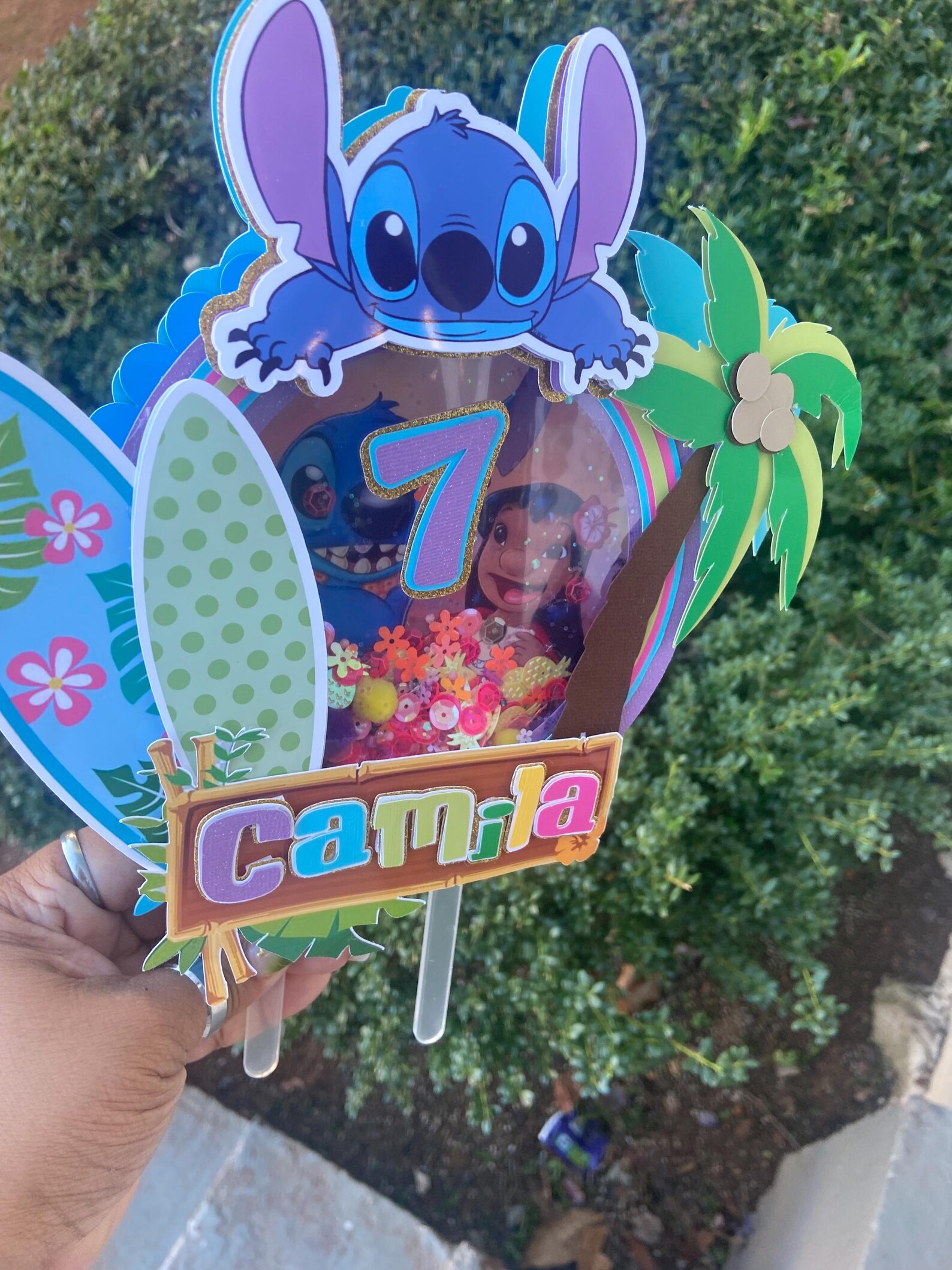 Stitch Cake Topper, Stitch Birthday, Stitch Party, Custom Cake Topper ...